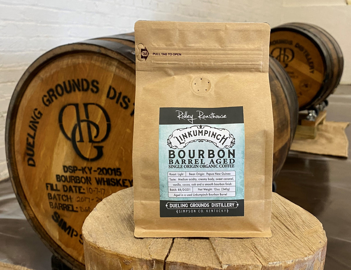 Linkumpinch Bourbon Barrel Aged Coffee – Ridley Roasthouse